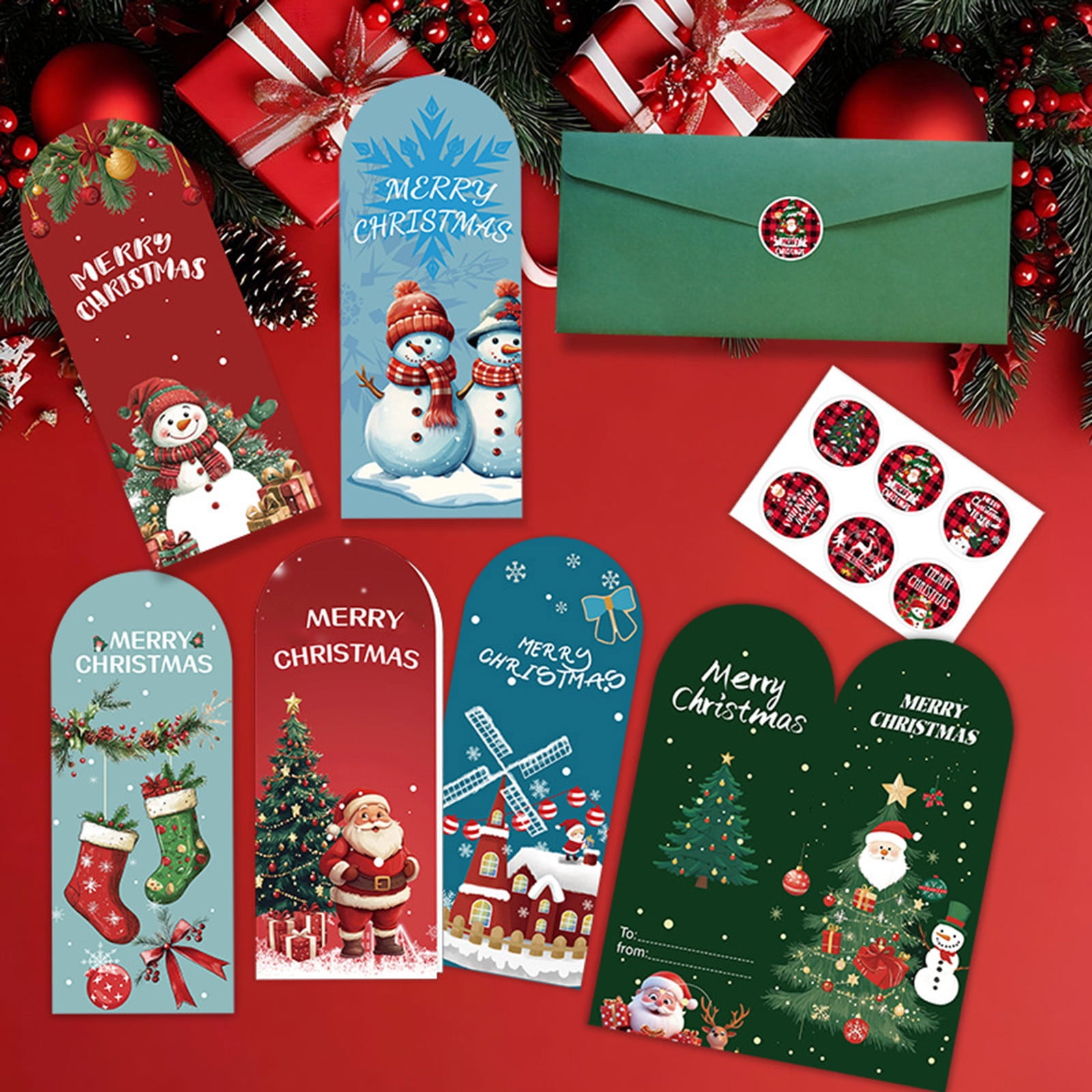Hxlamzoo Christmas Greeting Cards Set - 20 Unique Festive Designs ...