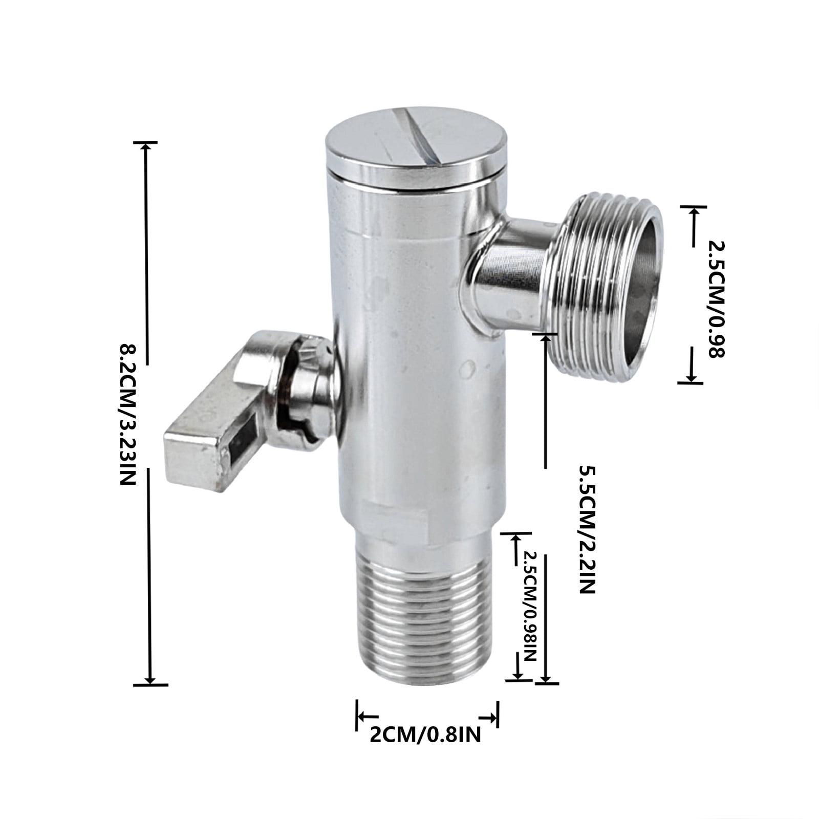Hxlamzoo 304 Stainless Steel Smart Toilet Angle Valve with High Flow ...