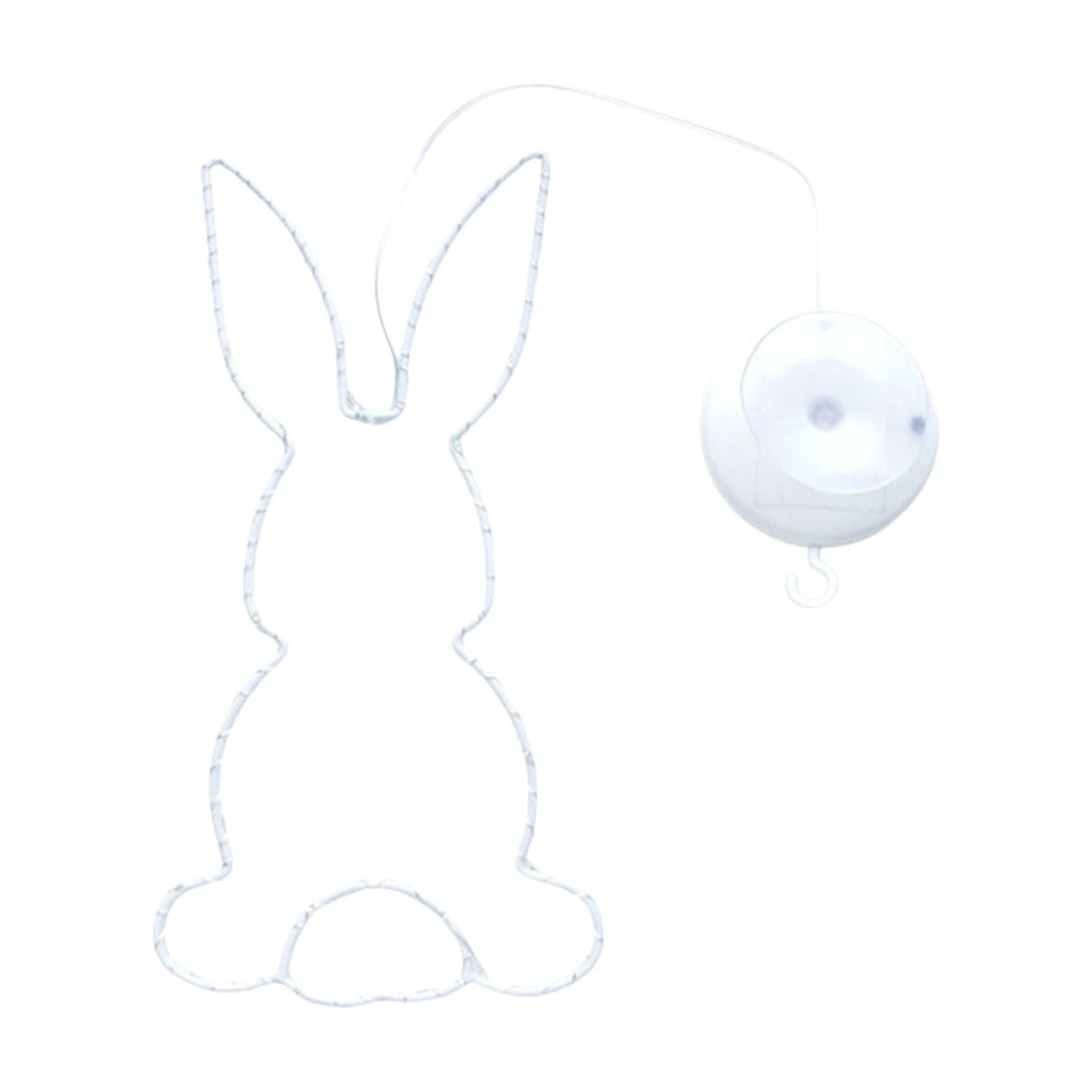Hxlamzoo Easter Window Bunny Lights Decor, LED Lighted Easter Bunny ...