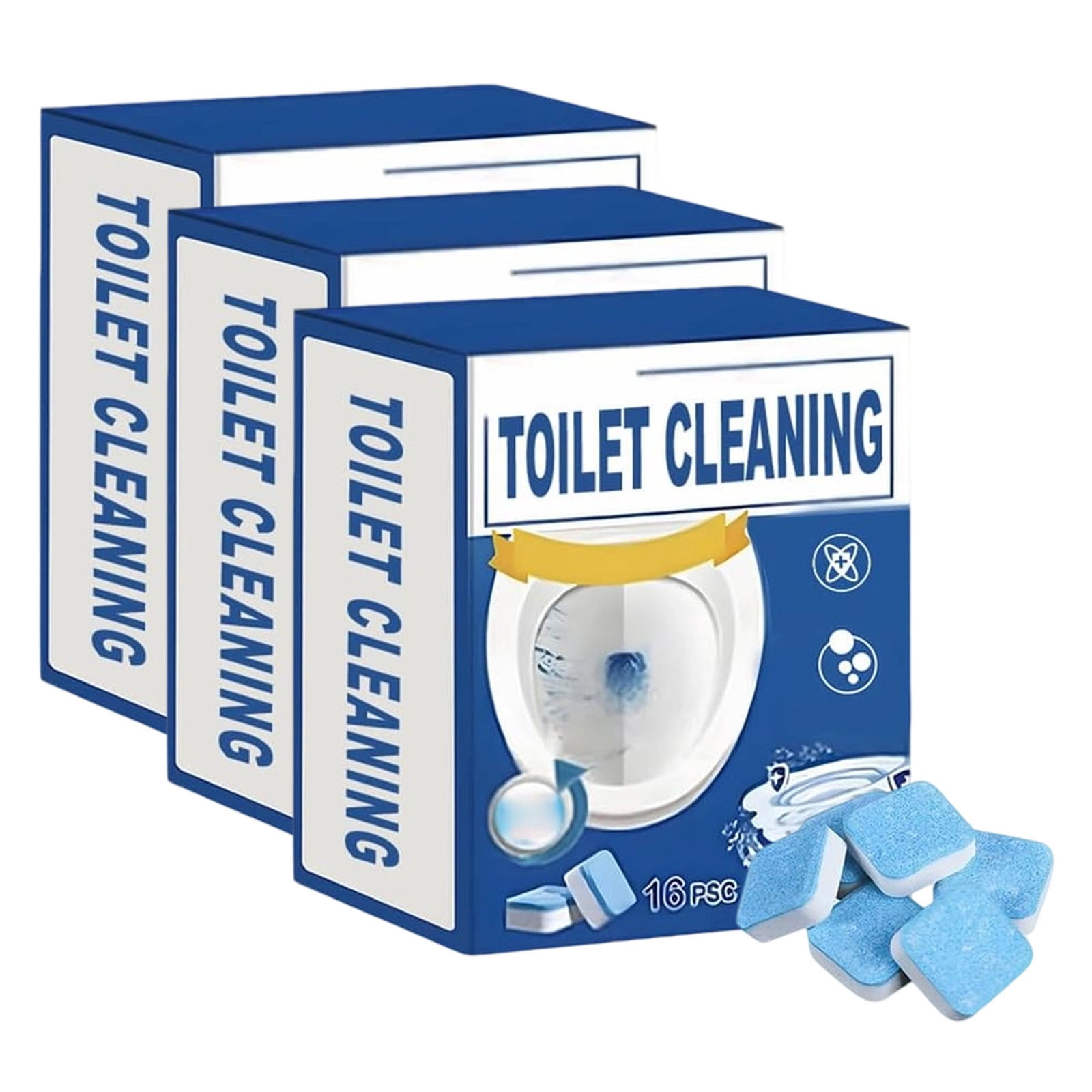 Hxlamzoo Extra Strong Toilet Cleaner Tablets 16 Pcs - Heavy-Duty Urine ...