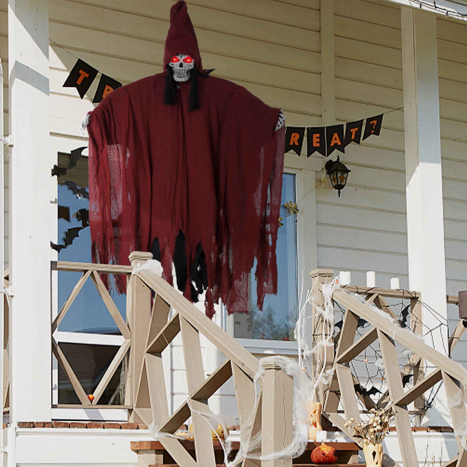 Hxlamzoo Halloween Decor Halloween Hanging, 5.5 Ft Large Life Size ...