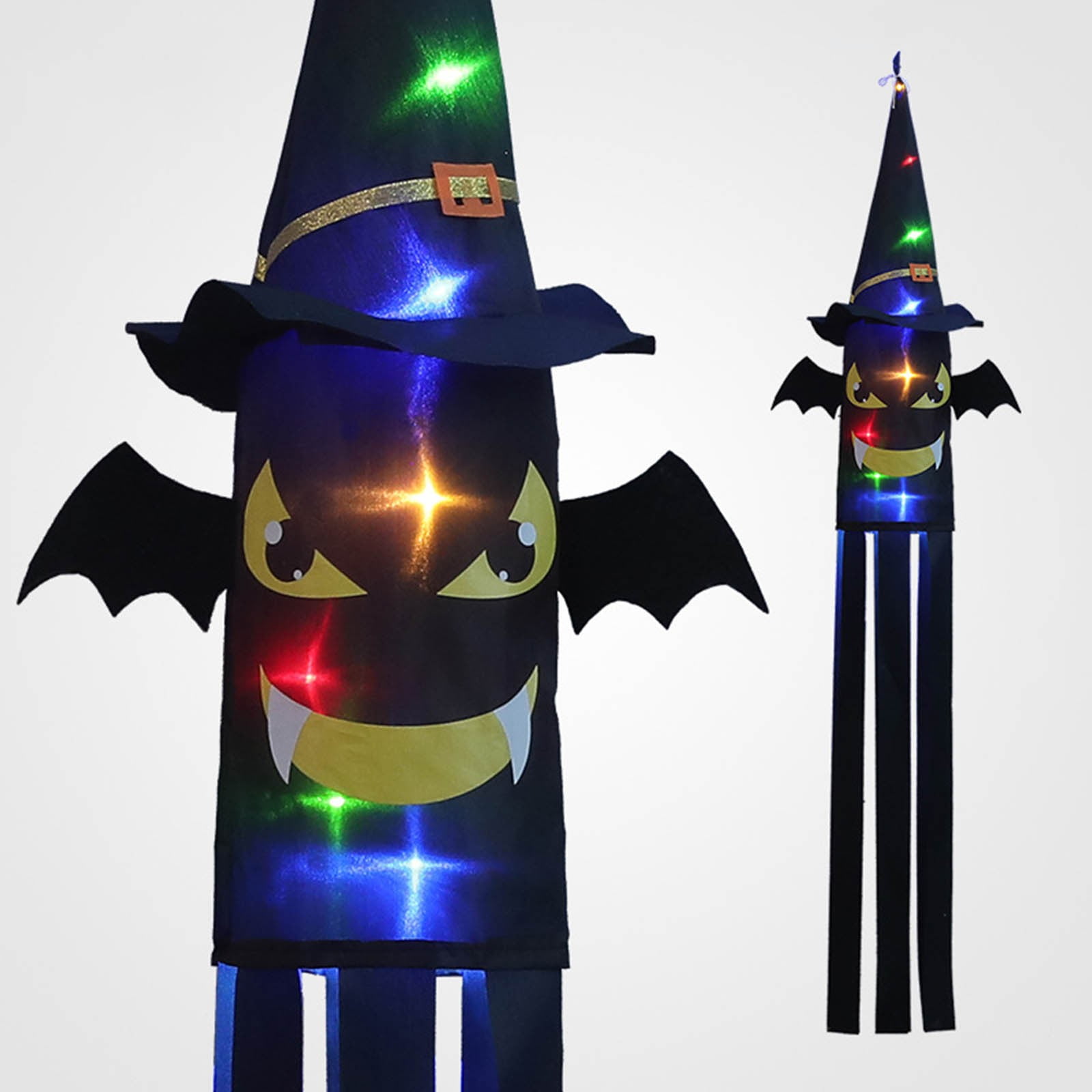 Hxlamzoo Halloween Decor LED Halloween Lights Horror Ghost Clothes Hat ...