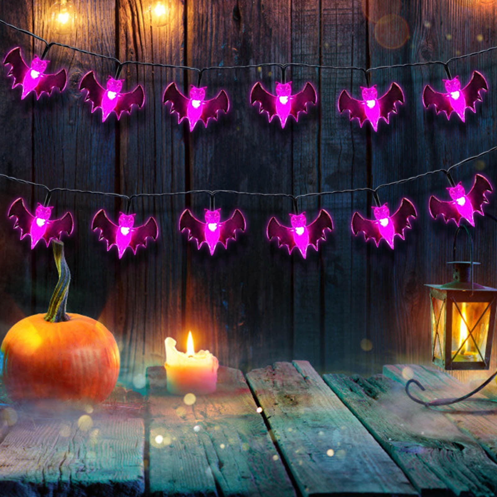 Hxlamzoo Halloween Decoration Halloween Lights 9.84FT 30 LED Battery ...
