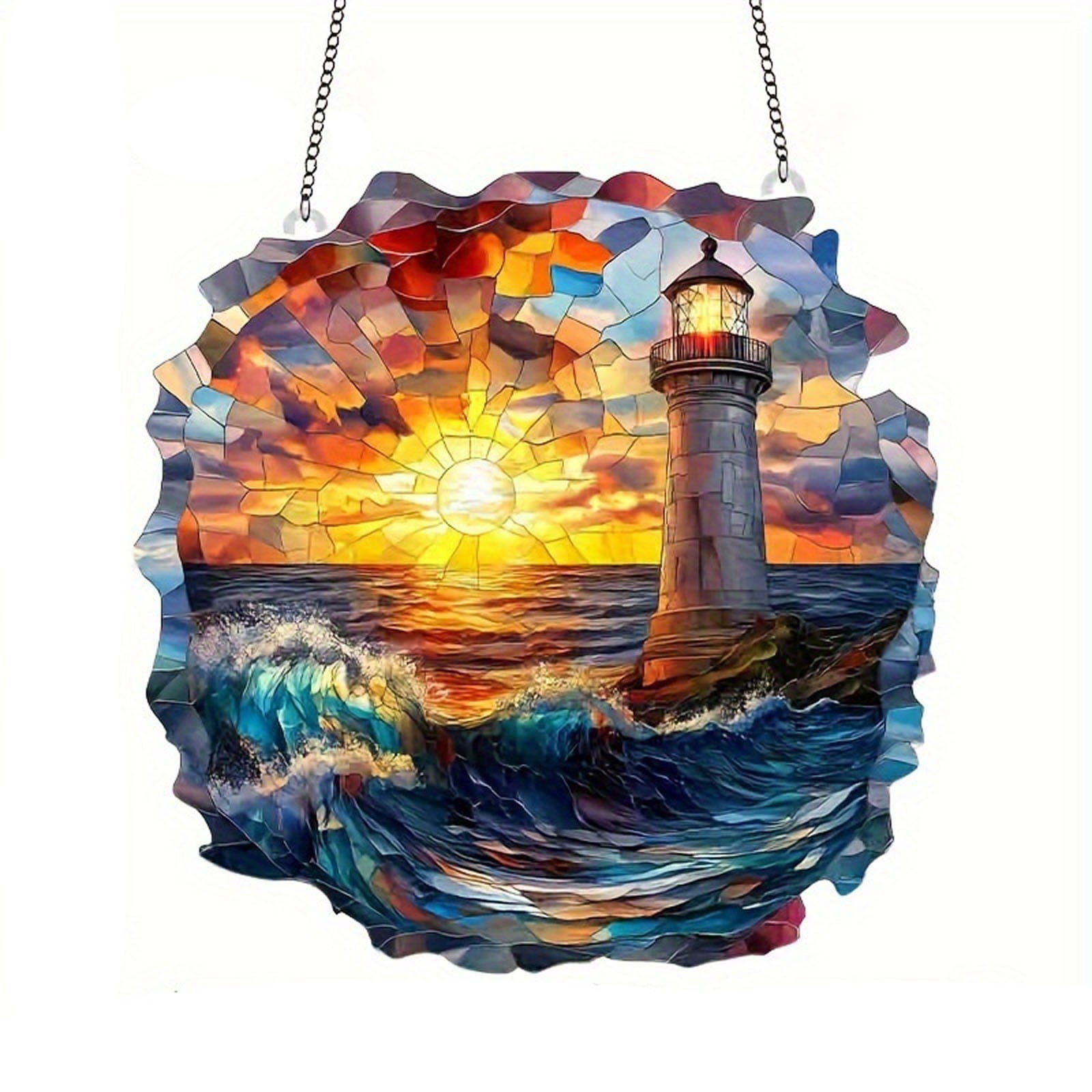 Hxlamzoo Handcrafted Sunset Viewing Tower Metal Wall Art - Beach Sunset ...