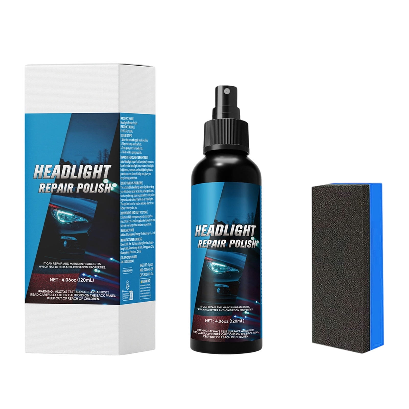 Hxlamzoo Headlight Restoration Kit - Long-Lasting Car Headlight Cleaner ...