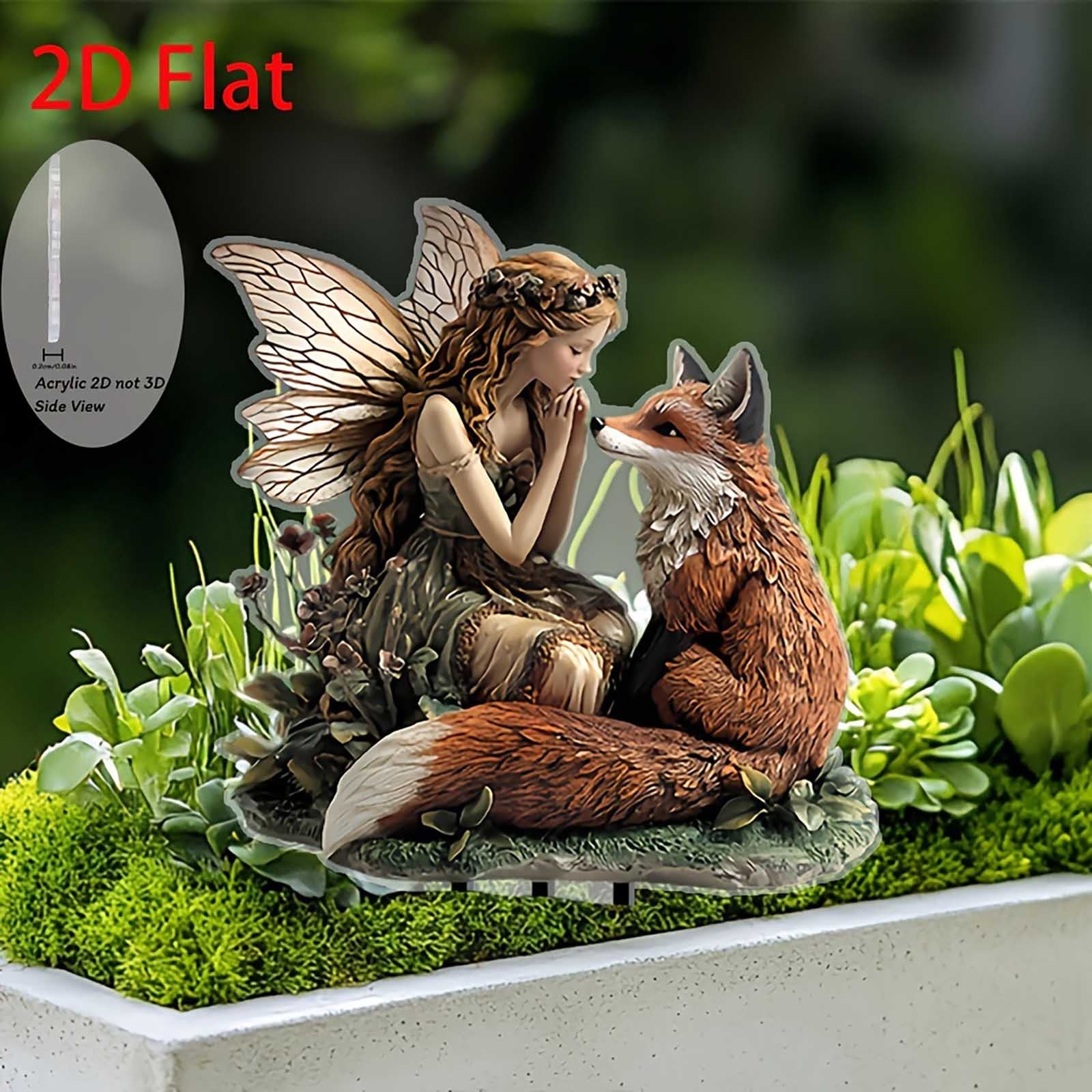 Hxlamzoo High-Transparency Acrylic Garden Stake Waterproof Outdoor ...