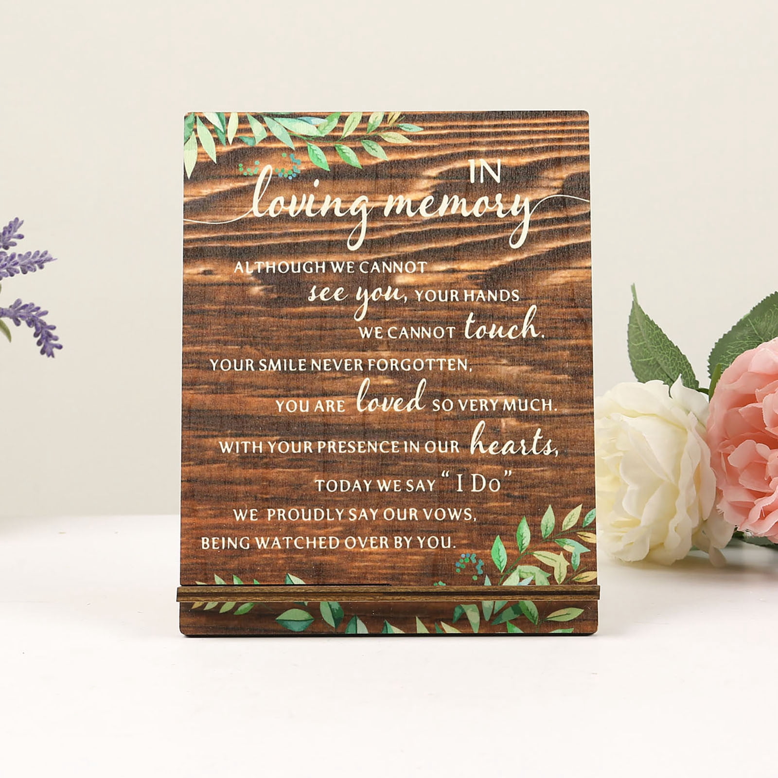 Hxlamzoo In Loving Memory Gifts for Loss of Loved One, Rustic Tabletop ...