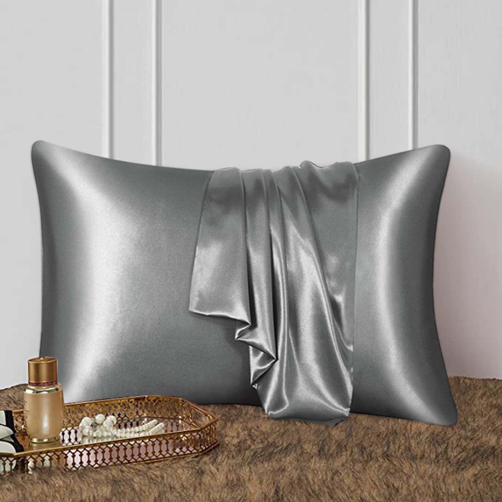 Hxlamzoo Luxury Satin Pillowcases, Reduce Friction on Beautiful Curly ...