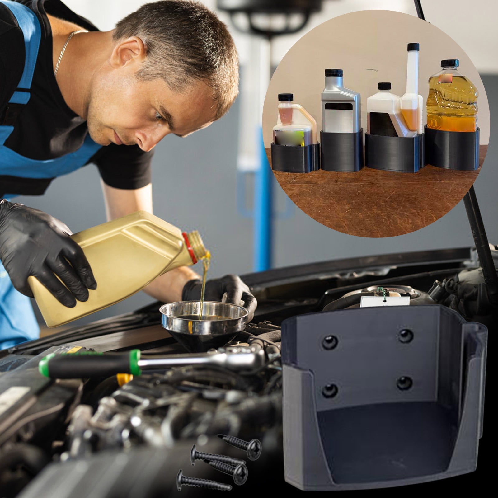 Hxlamzoo Magnetic Additive Holder with 2 Mounting Options - Heavy-Duty ...