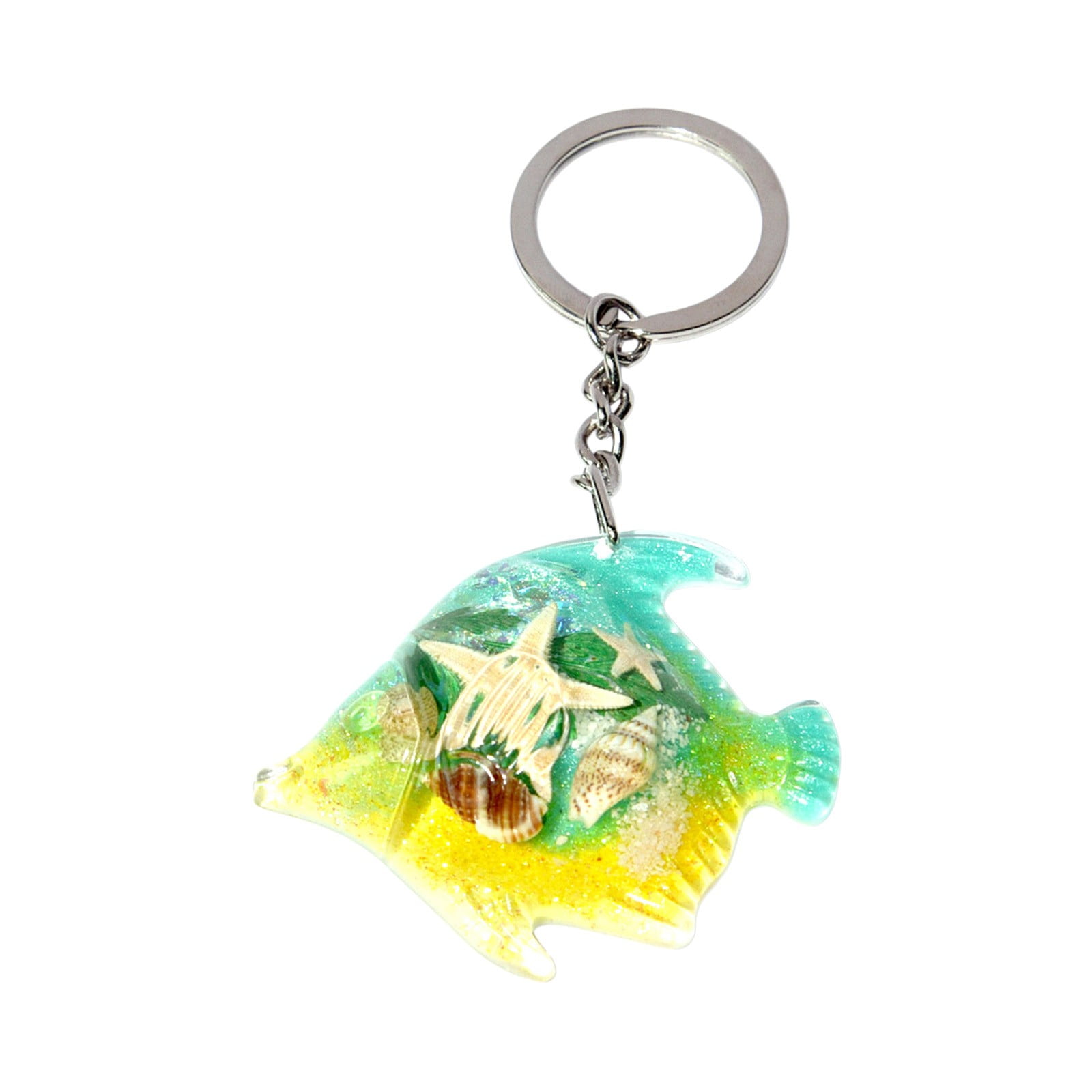 Hxlamzoo Marine Life Specimen Keychain - Colorful Plastic Ocean Animal ...