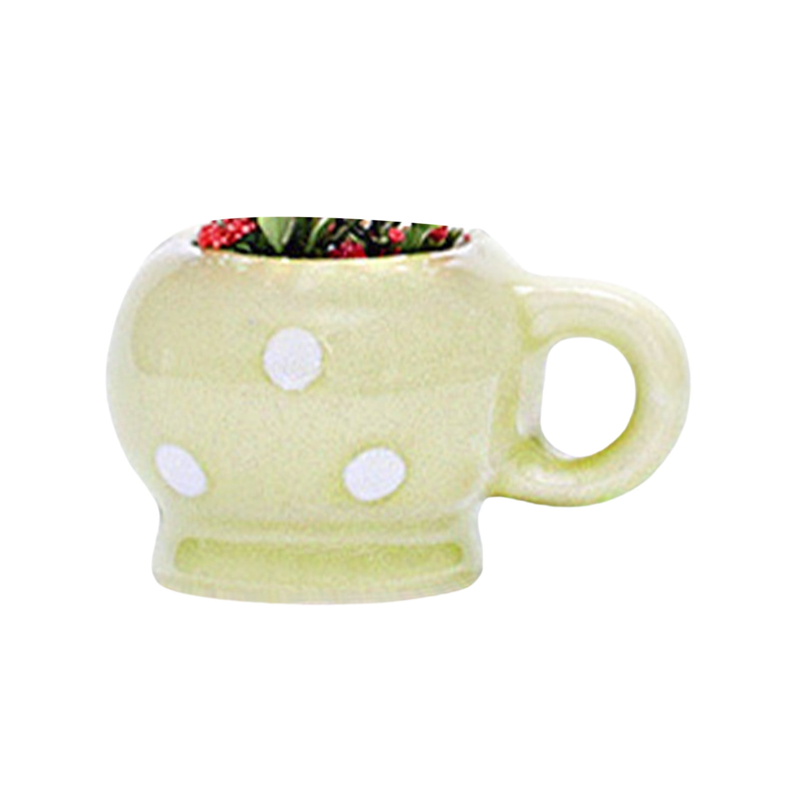 Hxlamzoo Mini Ceramic Vase Refrigerator Magnet Stickers - Cute 3D ...