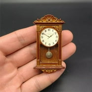 Dollhouse Clock 1:12 Scale Wall Clock Vintage Dollhouse Clock Miniature ...