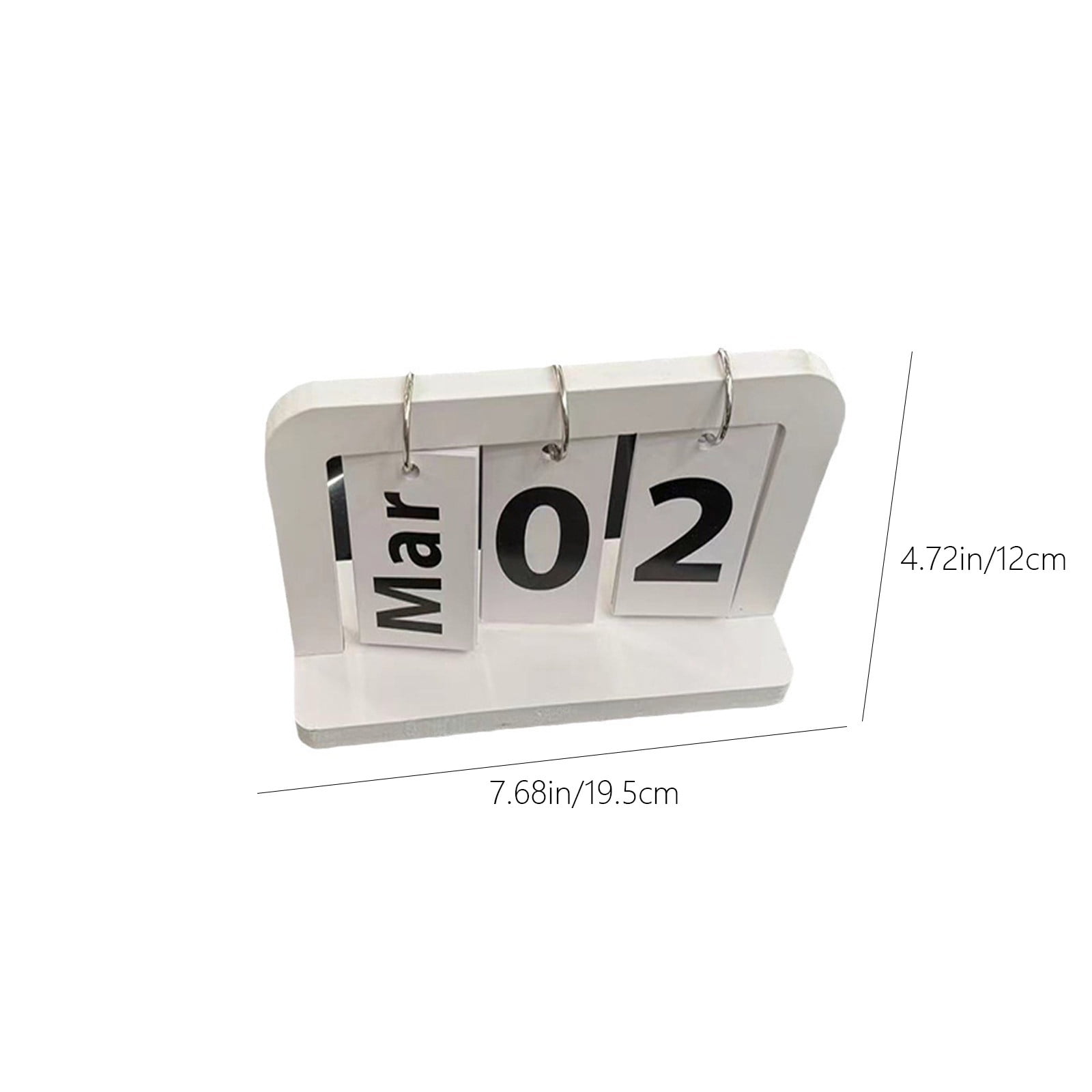 Hxlamzoo Minimalist Flip Calendar for Home & Office - Easy-Read PVC ...