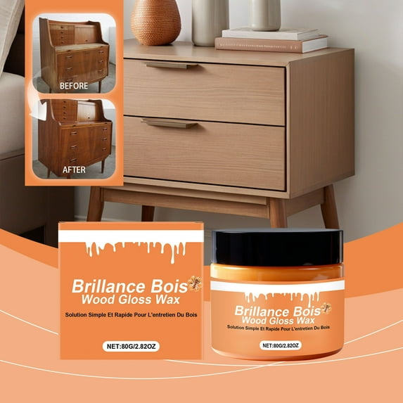 Hxlamzoo Natural Beeswax Wood Polish for Furniture Restoration ...
