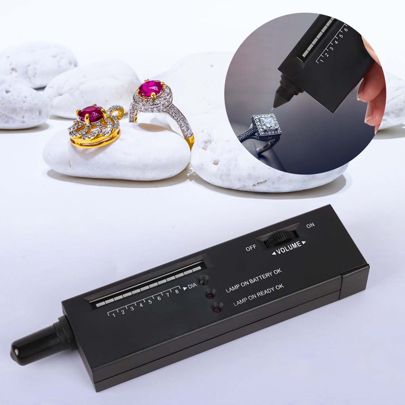 Hxlamzoo Portable Diamond Tester Pen - Accurate Gemstone Detection ...