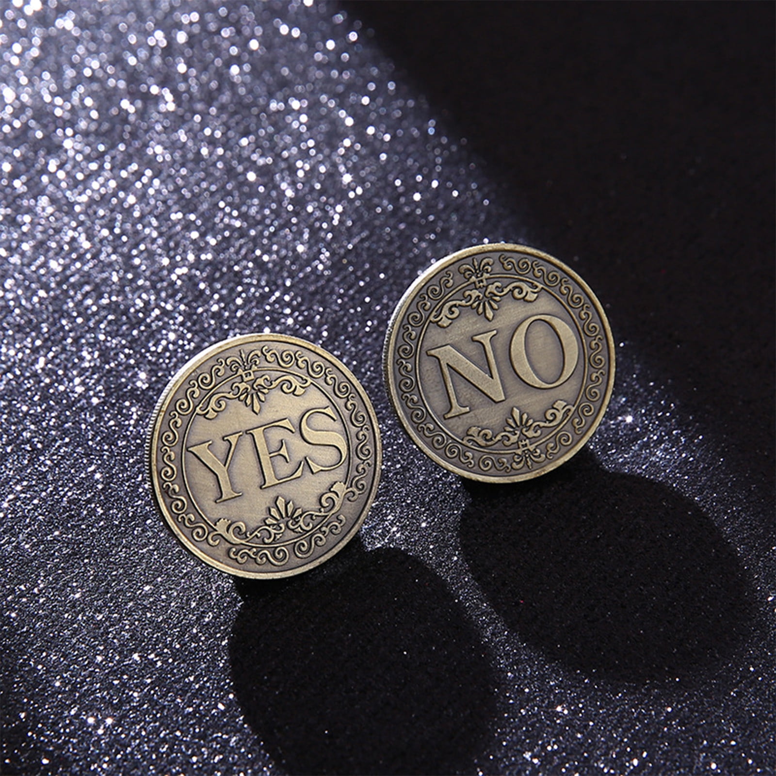 Hxlamzoo Premium Iron Yes No Decision Coin for Quick Choices - Compact ...