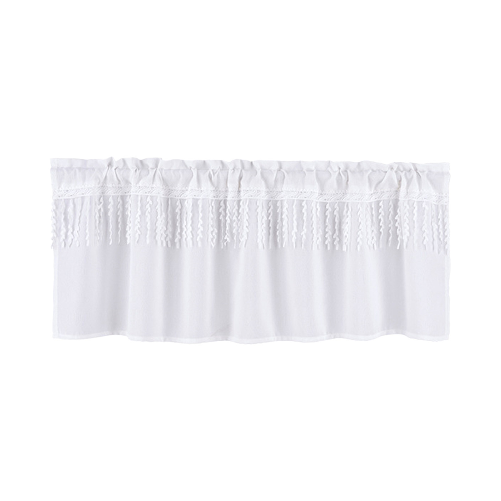 Hxlamzoo Premium Polyester Sheer Curtain Panel - Light-Filtering White ...