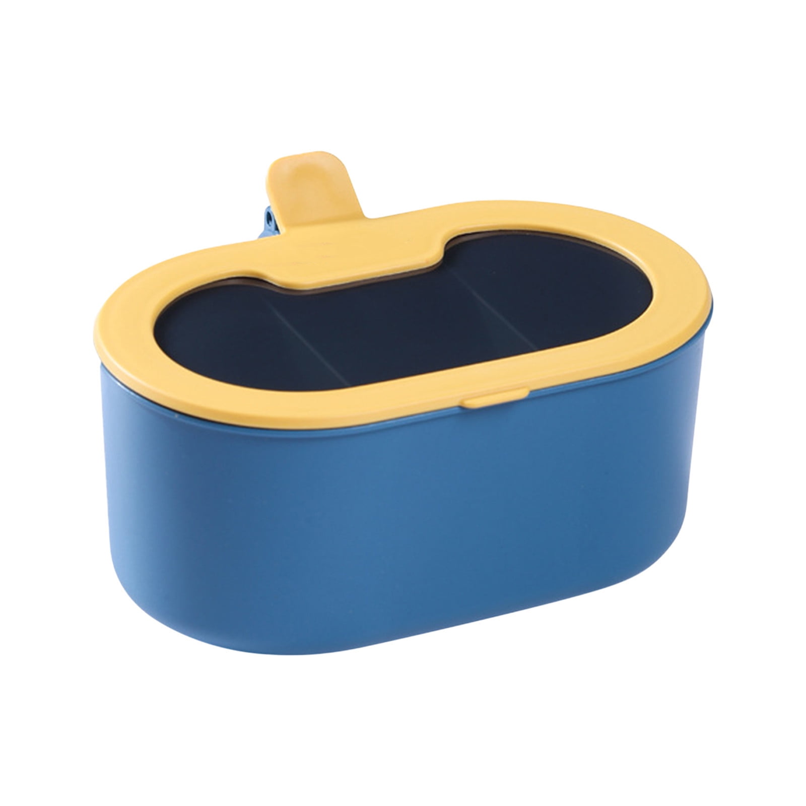 Hxlamzoo Press Type 3-Compartment Seasoning Box with Transparent Lid ...