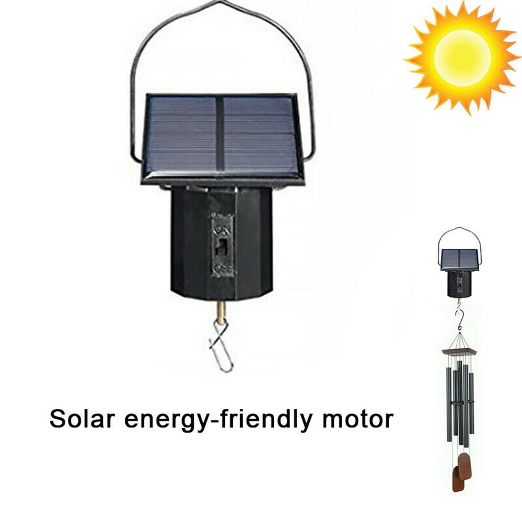 Hxlamzoo Revolving Solar Powered Wind Spinner Motor for Hanging Garden ...