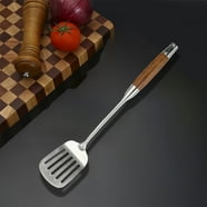 Reheyre Stainless Steel Frying Spatula with Wooden Handle - Non-stick ...