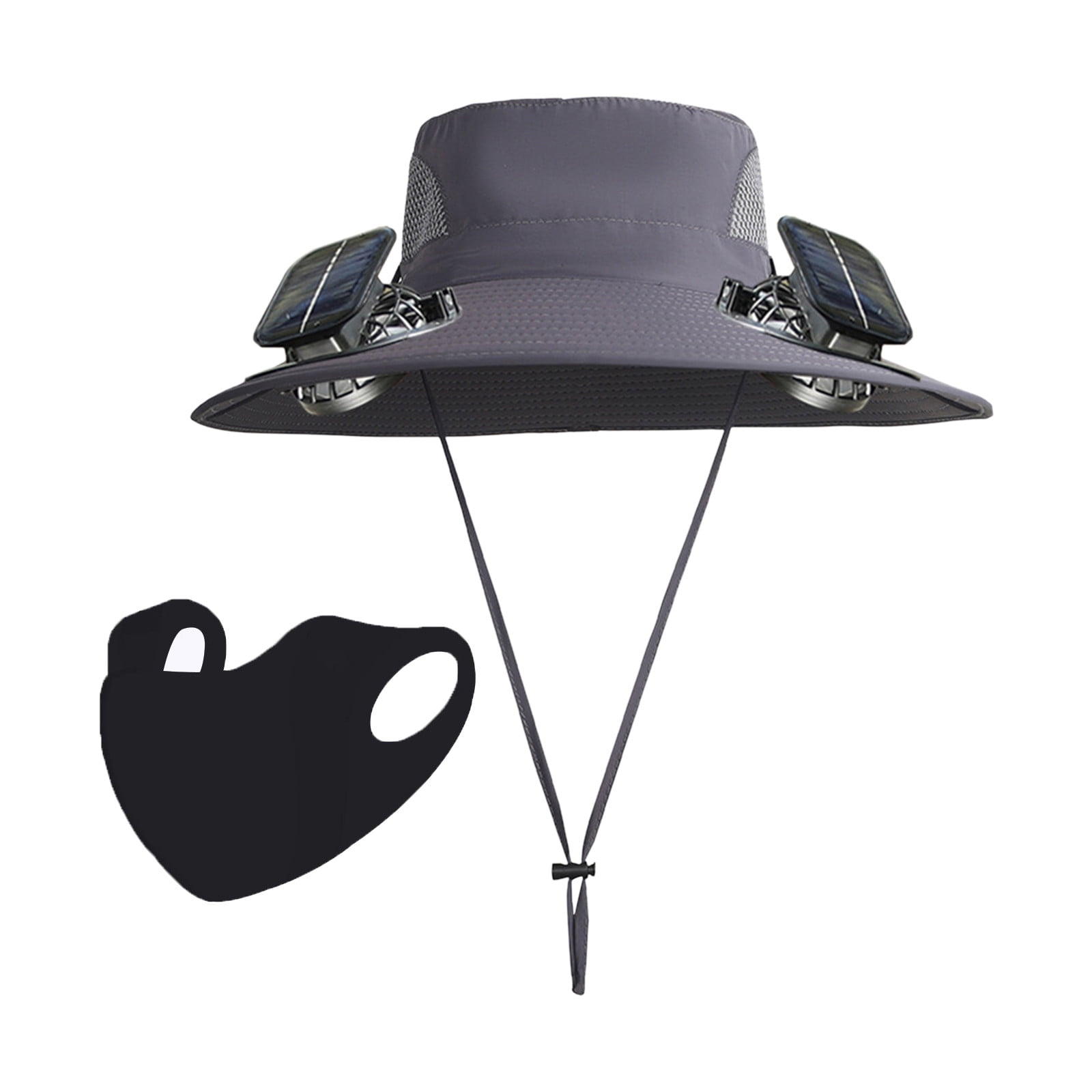 Hxlamzoo Solar-Powered Cooling Hat for Outdoor Activities - Wide Brim ...