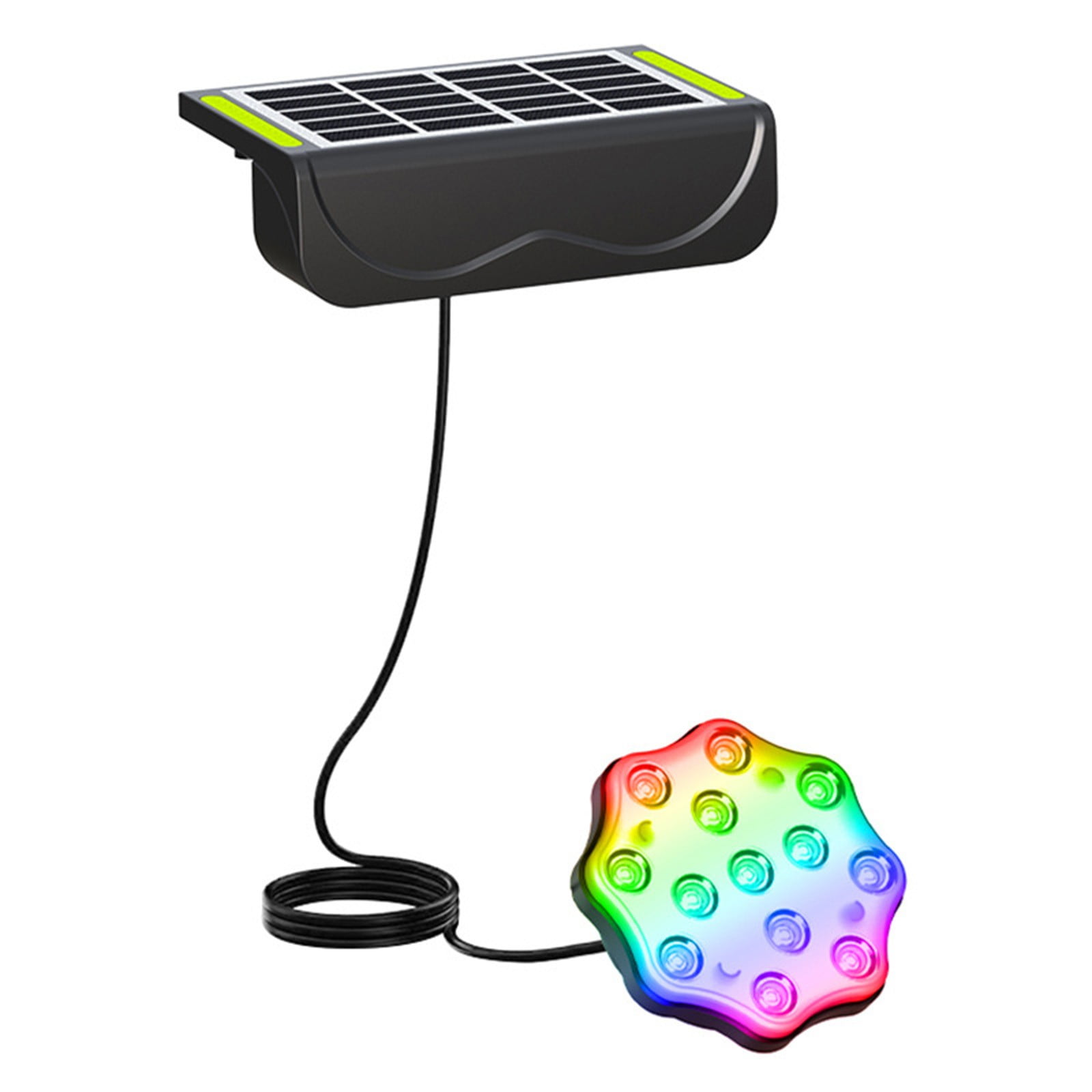Hxlamzoo Solar-Powered RGB Outdoor Pool Light with Remote Control ...