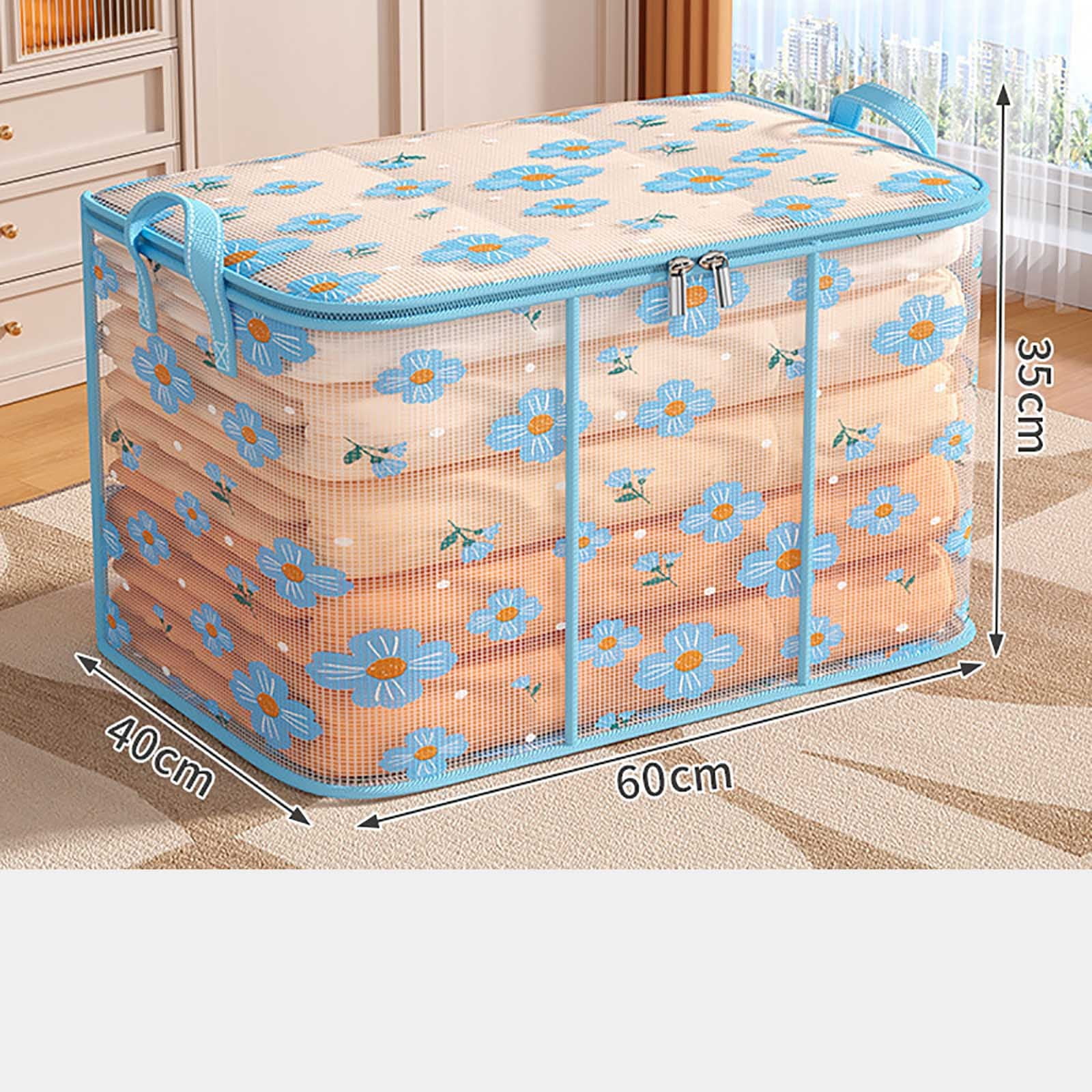 Hxlamzoo Transparent Moving Bags, Extra Large Storage Bags with Zipper ...