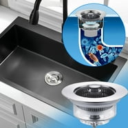 3-in-1 Stainless Steel Sink Aid, Kitchen Strainer & Stopper, Utility ...