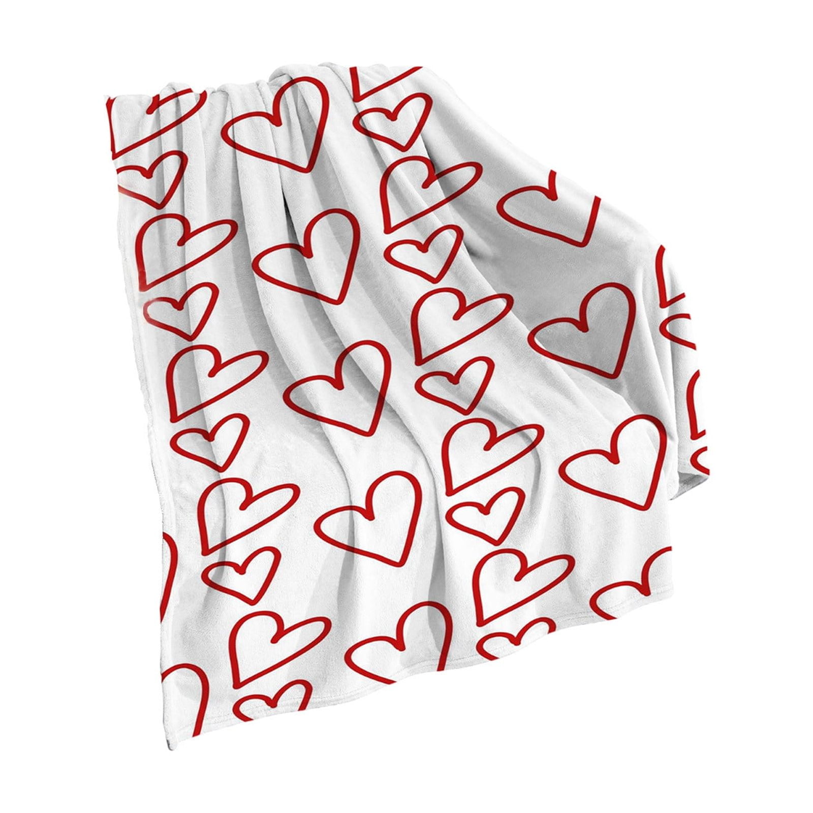 Hxlamzoo Valentine's Day Love Heart Throw Blanket, Lightweight Ultra ...