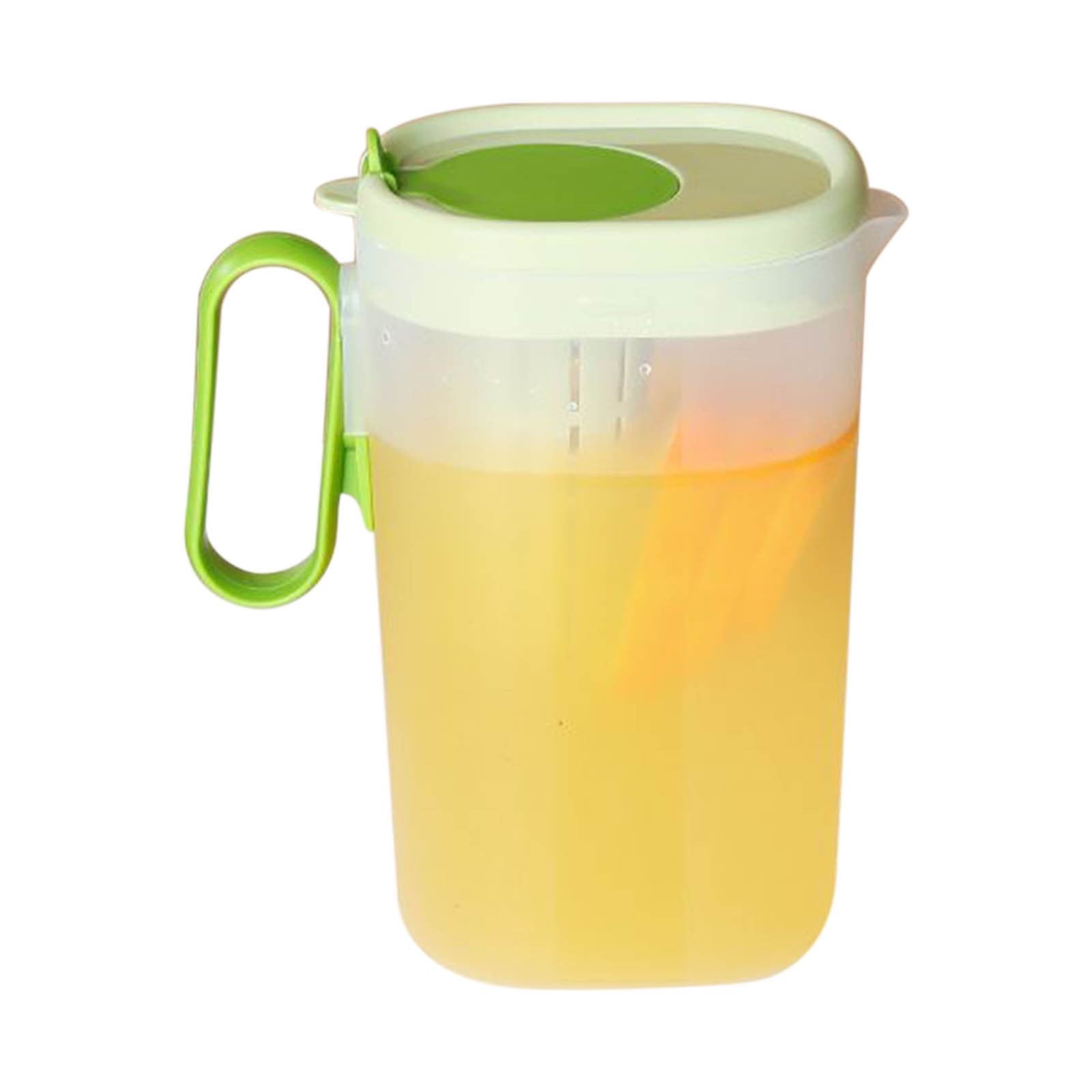Hxlamzoo Water Pitcher with Lid, 2.5L Shatterproof Plastic Liquid Drink ...