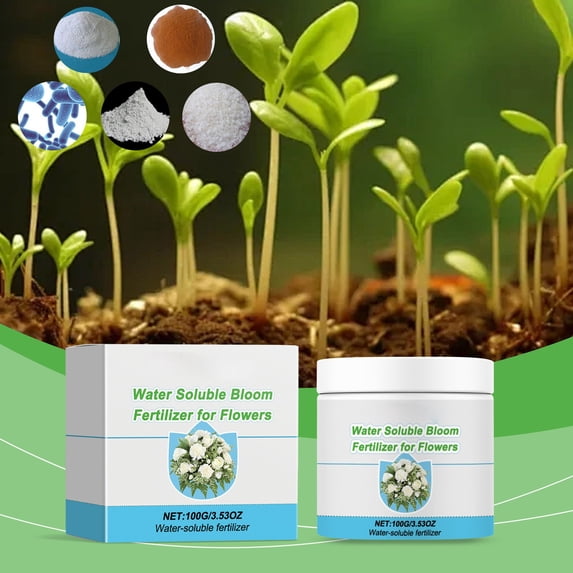 Hxlamzoo Water Soluble Flower Fertilizer with NPK Nutrients - Fast ...