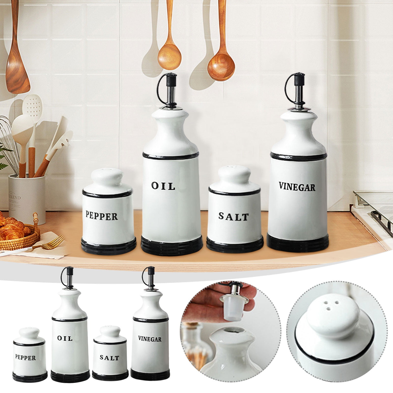 Hxlamzoo Wholesale Modern Kitchen Vinegar Bottle Oil Pot Pepper Pot ...