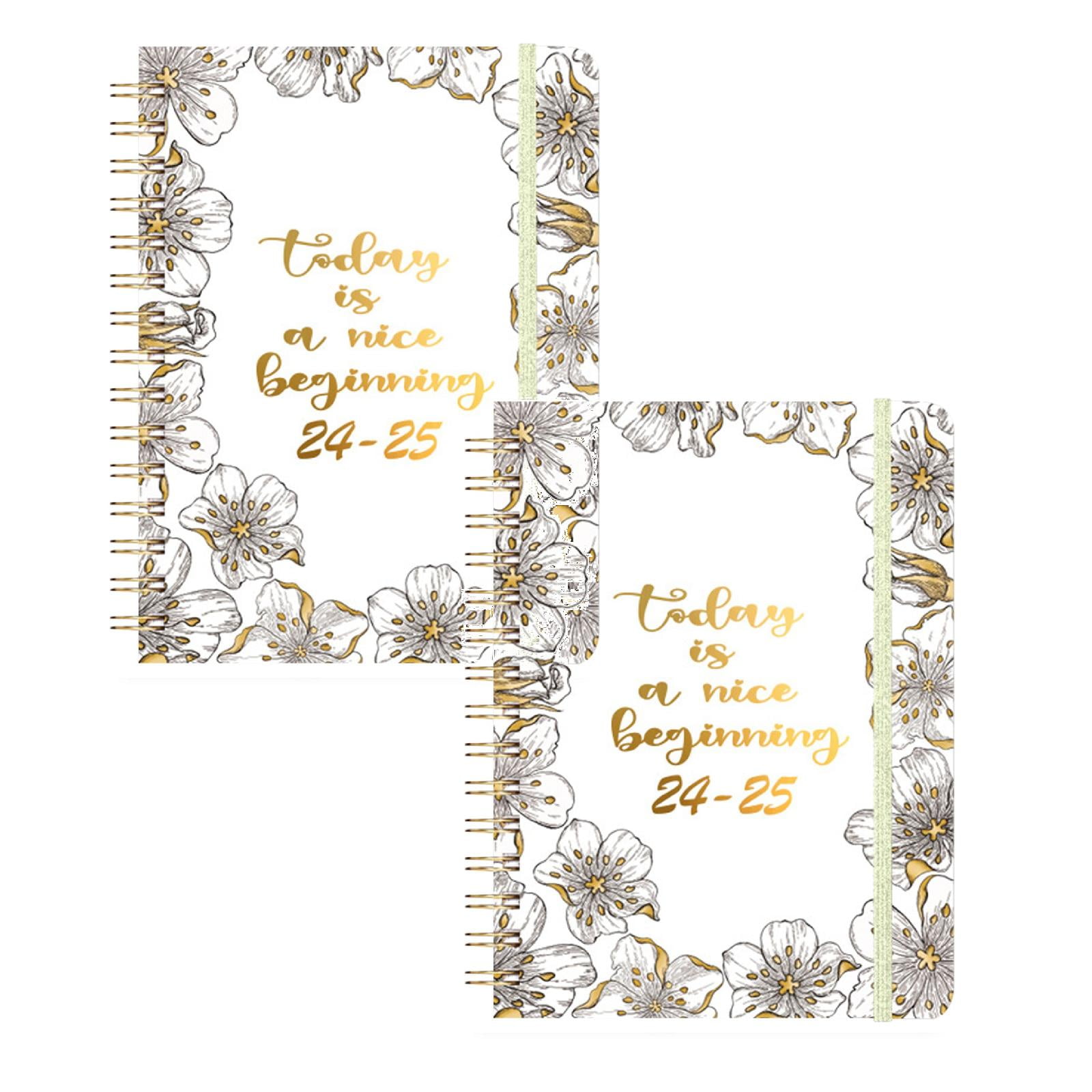 Hxoliqit 2PC Special Pencil Case July 2024 To 2025 Plan Notebook Gold ...