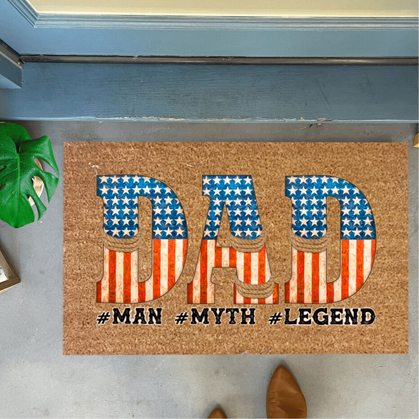 Hxoliqit Best Dad Ever Father's Day Gift Dad Gift Funny Cute Doormat ...
