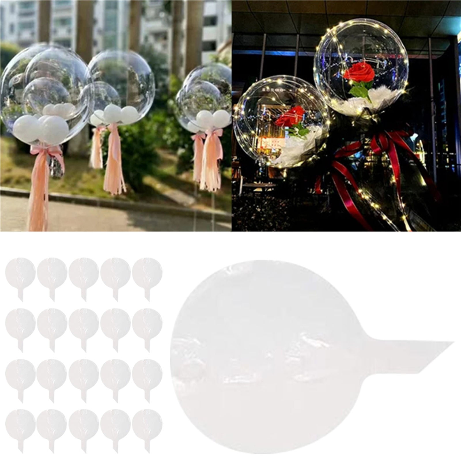 Hxoliqit Clear Balloons For Stuffing Transparent Bubble Balloons Big ...