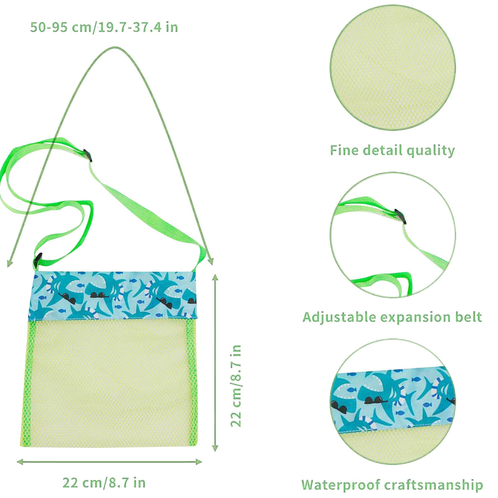Hxoliqit Color Children's Mesh Beach Breathable Sea Shell Bags ...