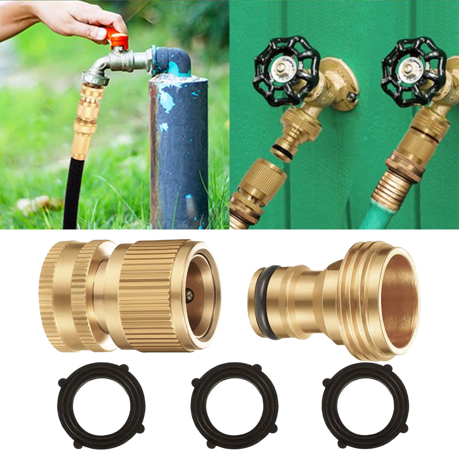 Hxoliqit Garden Hose All Copper Thread Quick Connector Faucet Pure ...