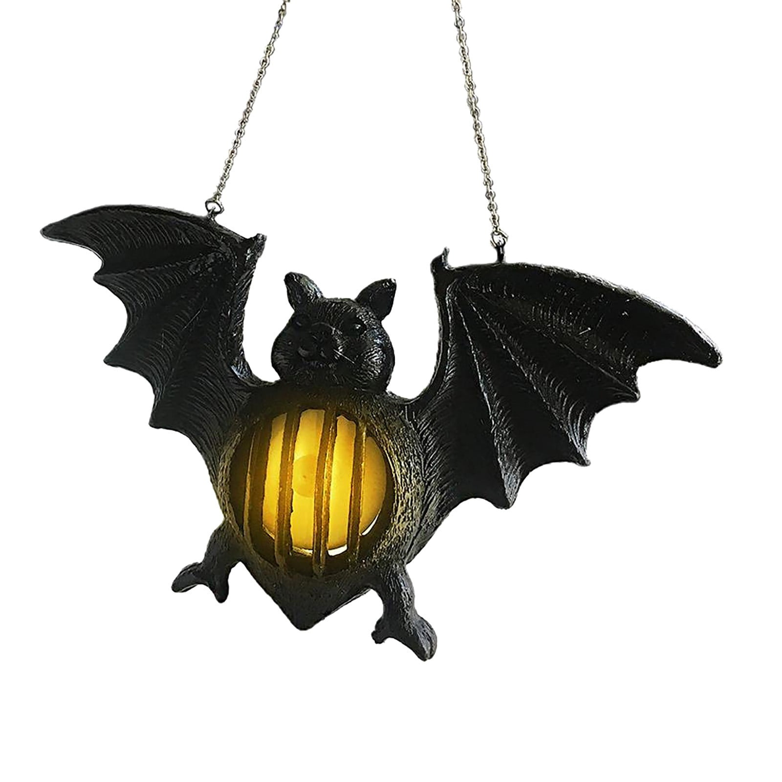 Hxoliqit,Gutter Lights Halloween Simulation Bat LED Vintage Bat Pendant ...