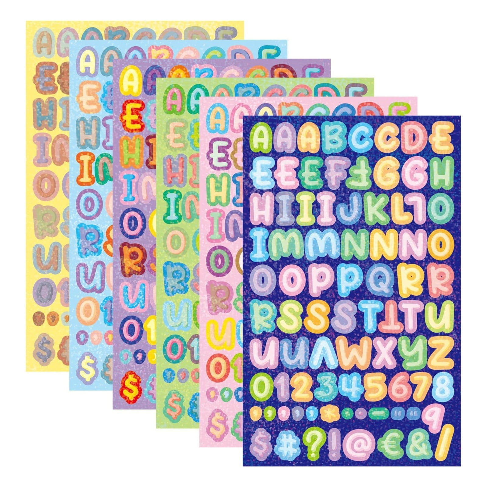 Hxoliqit Kids Bedroom Set,Letter Sticker 6 Sheets English Letter ...