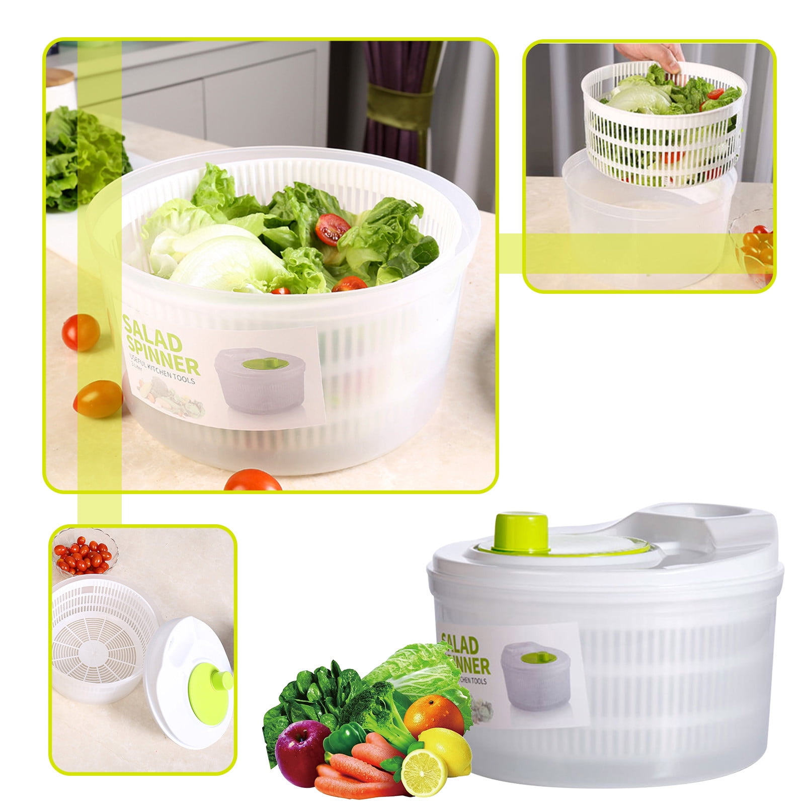 Hxoliqit Multifunctional 3 Liter Vegetable Dehydrator Vegetable ...