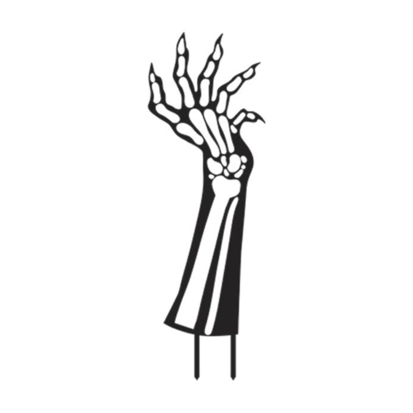Hxoliqit Party Photo Booth Props Halloween Skeleton Hand Garden Stake ...