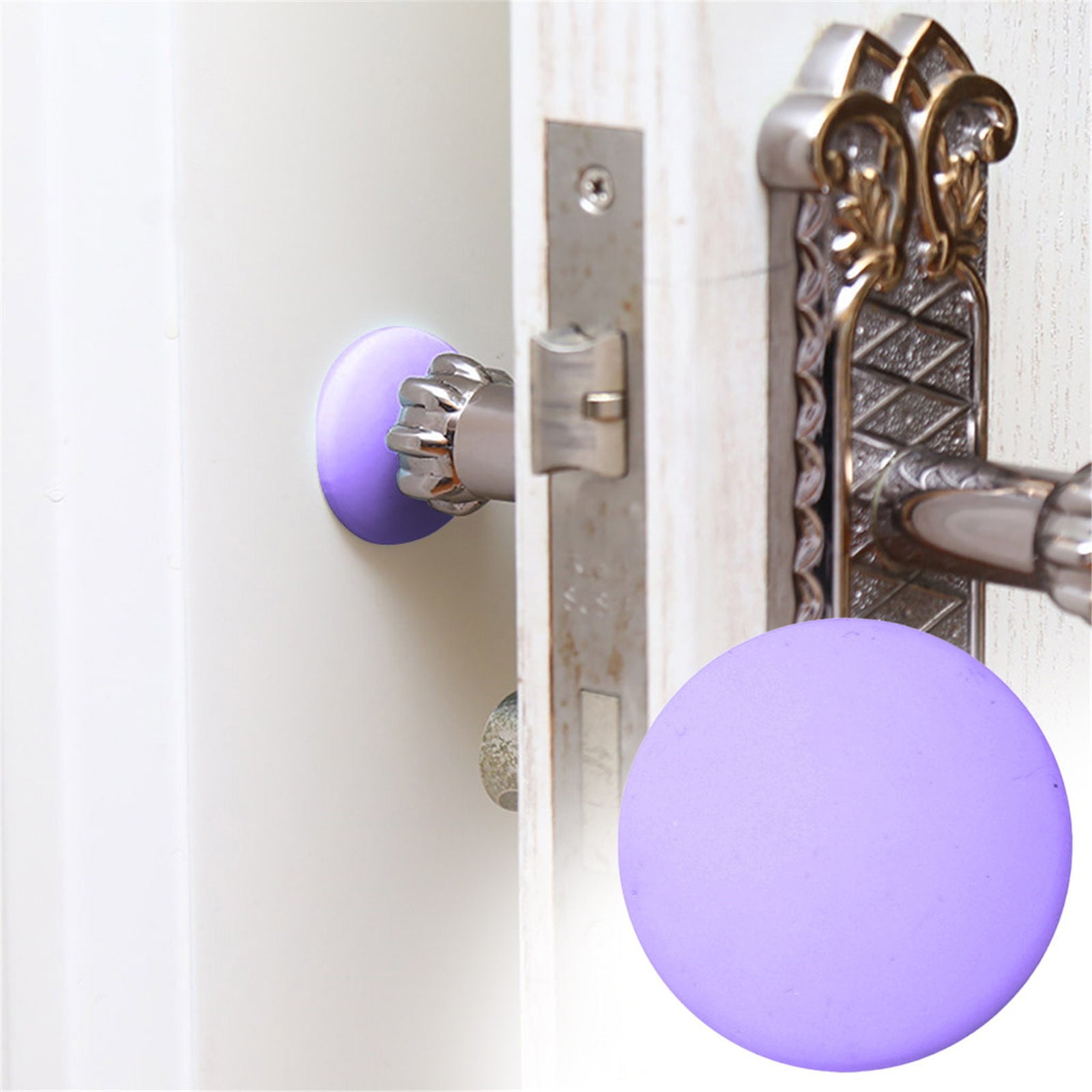 Hxoliqit,Rubber Home Door Doorknob Back Wall Protector Savior ...