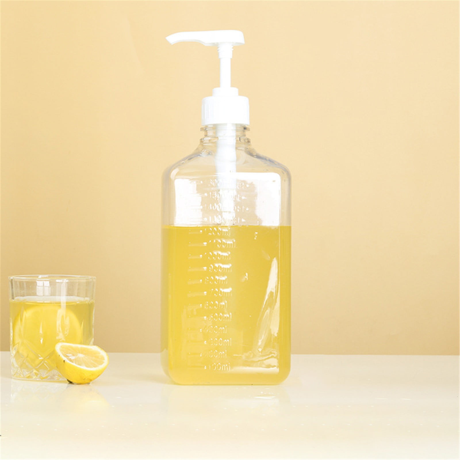 Hxoliqit Simple Pressure Bottle Empty Syrup Ketchup Condiment Container ...