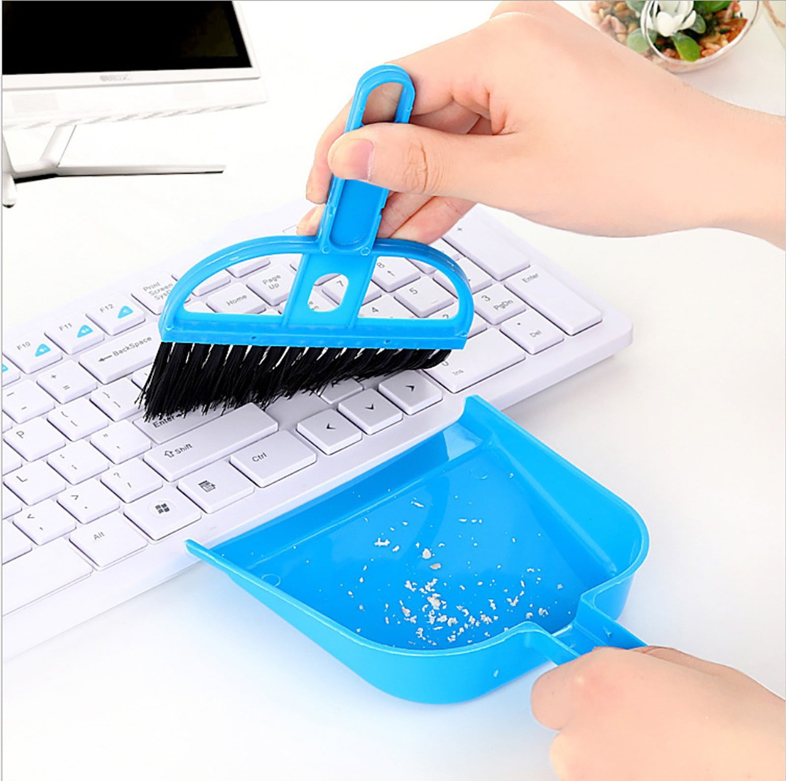 Hxoliqit Small Dustpan And Brush Set Whisk And Dust Pans Mini Hand And ...