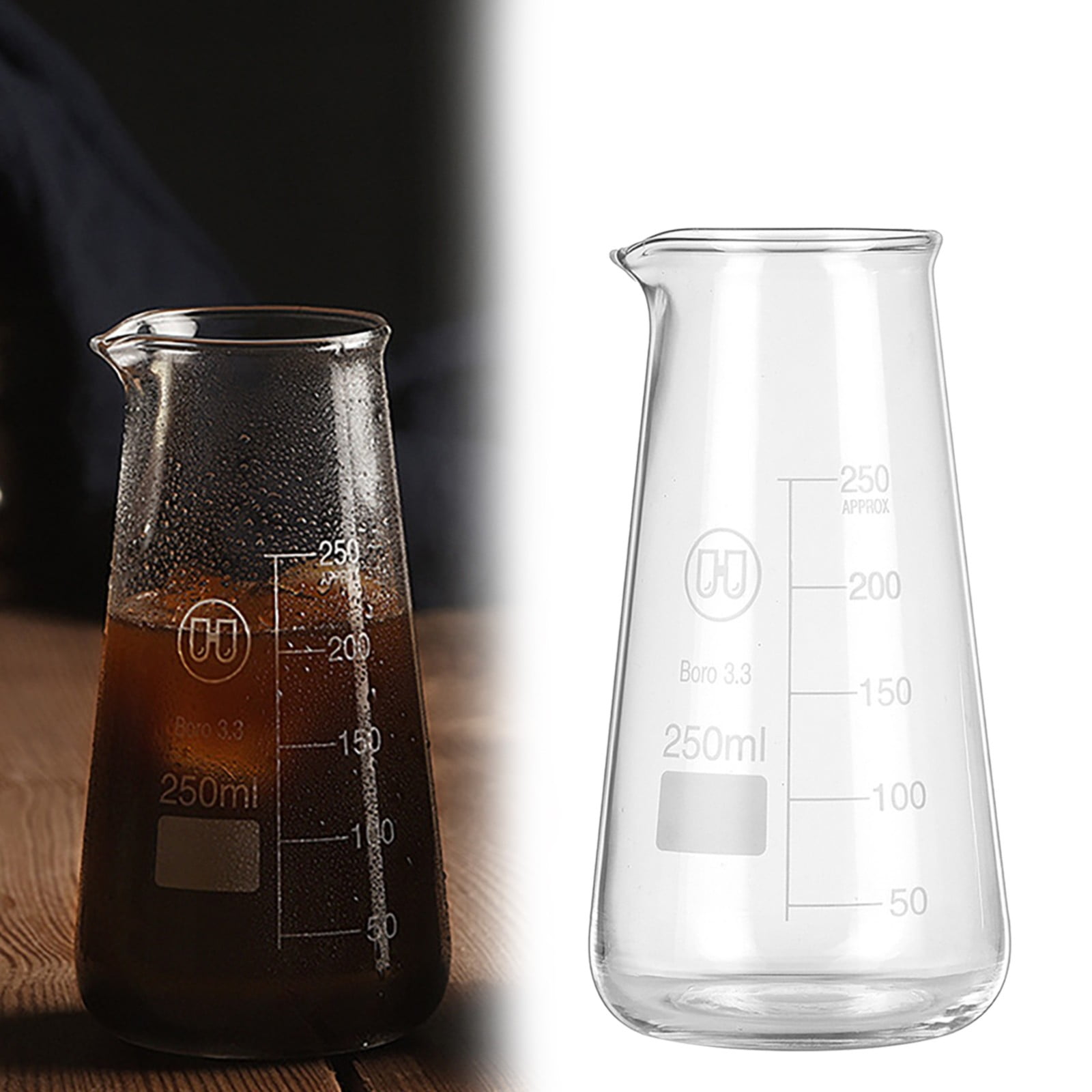 Hxoliqit,Tea Pitcher,Glass Flask Glass Coffee Pot Ice Equipment Brewing ...