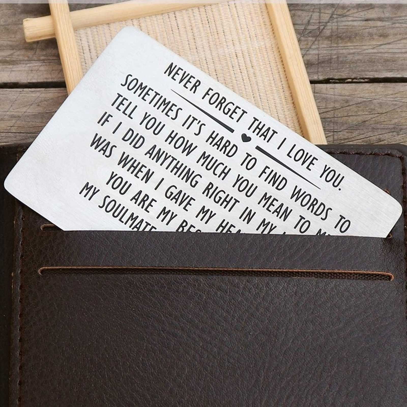 Hxoliqit valentines day,Greeting cards,Festival gift,Wallet Insert Card ...