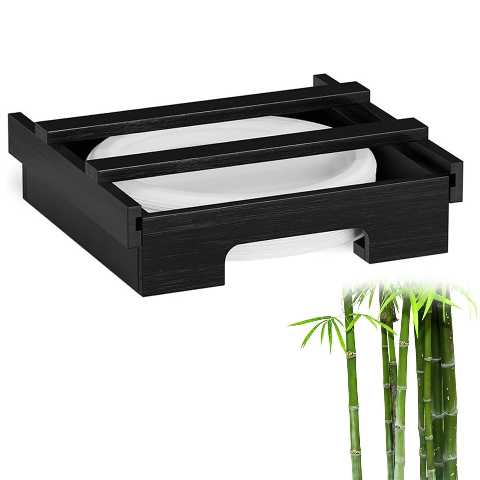 Hxroolrp Paper Plate Rack Holder Cabinet, Black, 9 Pack - Walmart.com