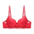 Hxshgdsn Womens Sexy Lace Bras Plus Size Sheer Lingerie Push Up Padded Unlined Lift Up Underwire