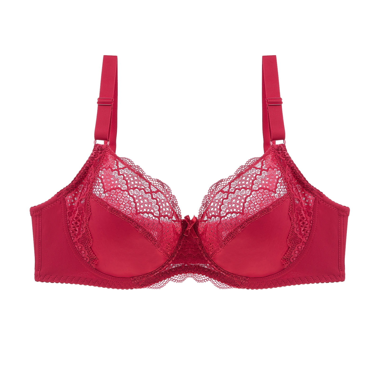 Hxshgdsn Womens Lace Bras Plus Size Sheer Lingerie Push Up Padded ...