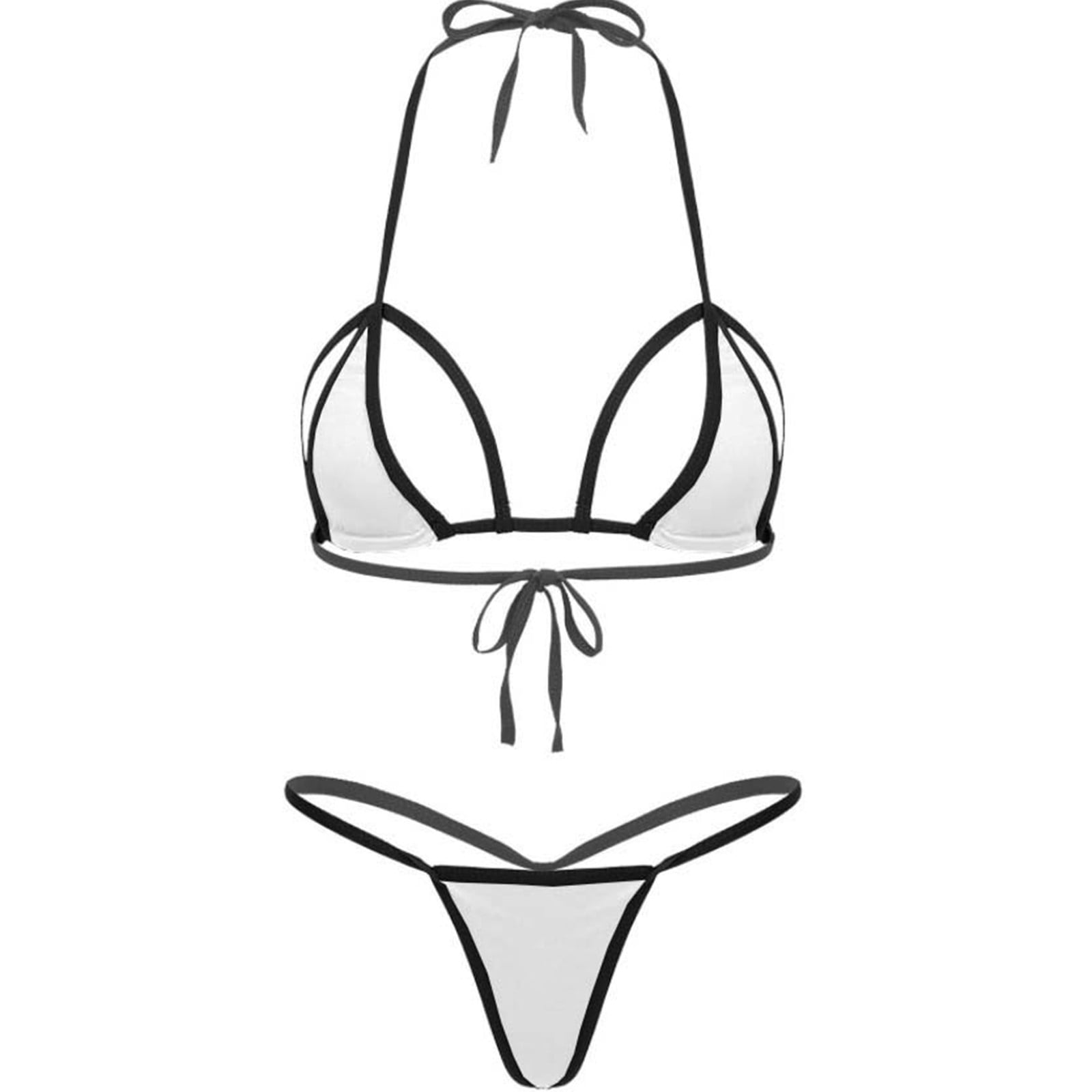 Hxshgdsn Womens Sheer Mesh Bikini Set For Girlfriend Gift Cheeky ...
